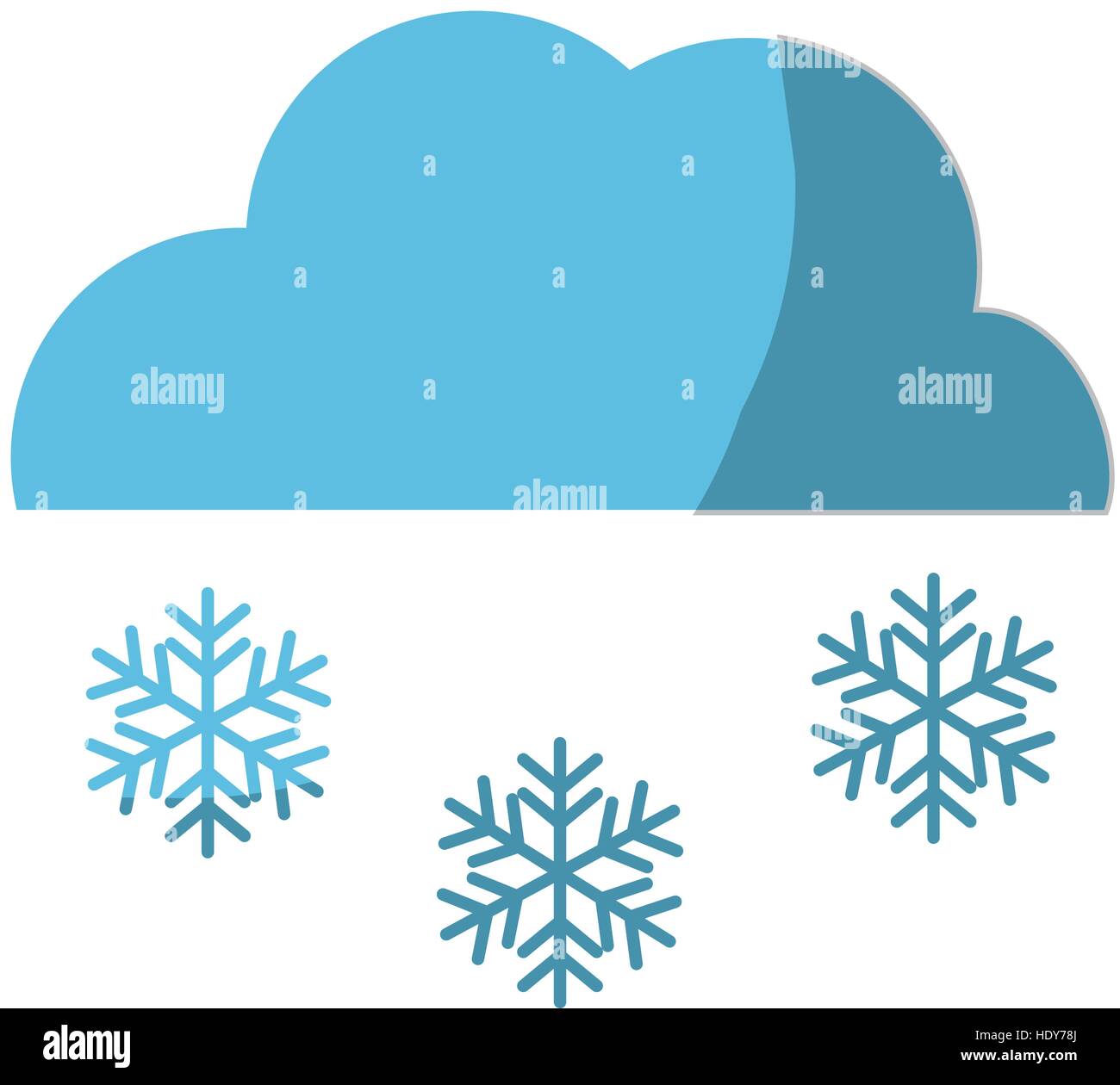 cloud and snowflakes icon Stock Vector Image & Art - Alamy