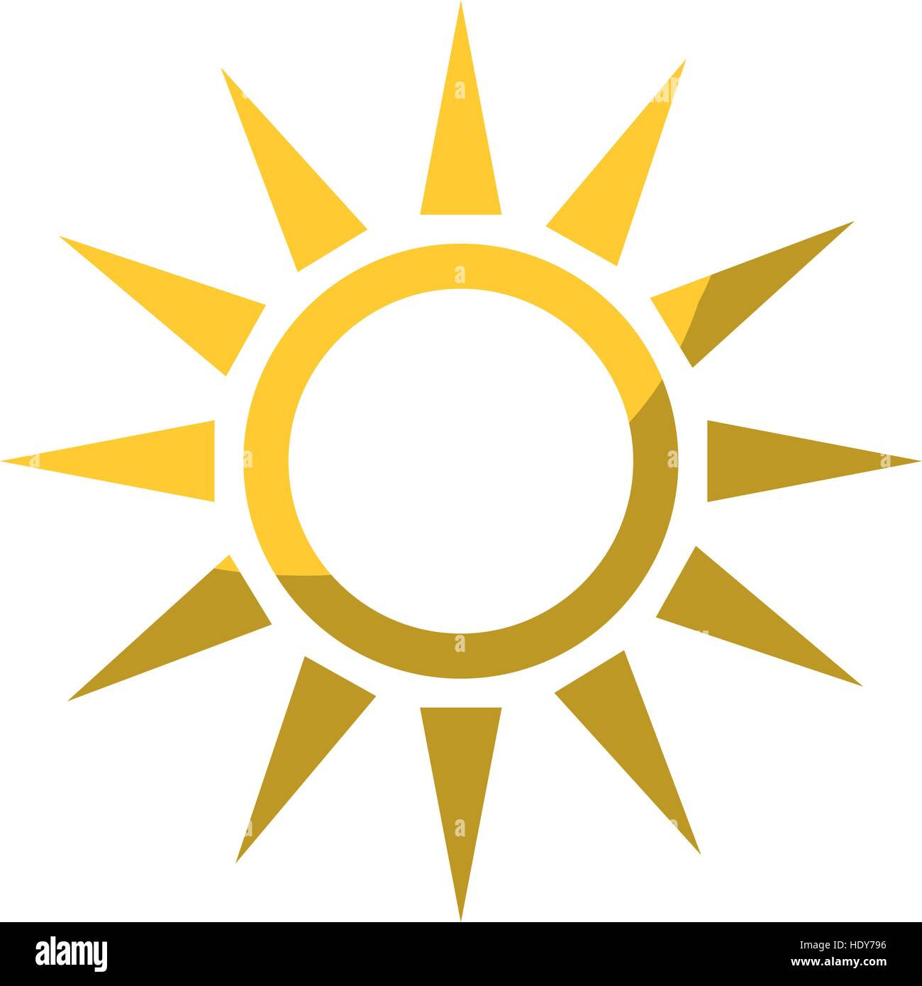 sun shape icon Stock Vector Image & Art - Alamy