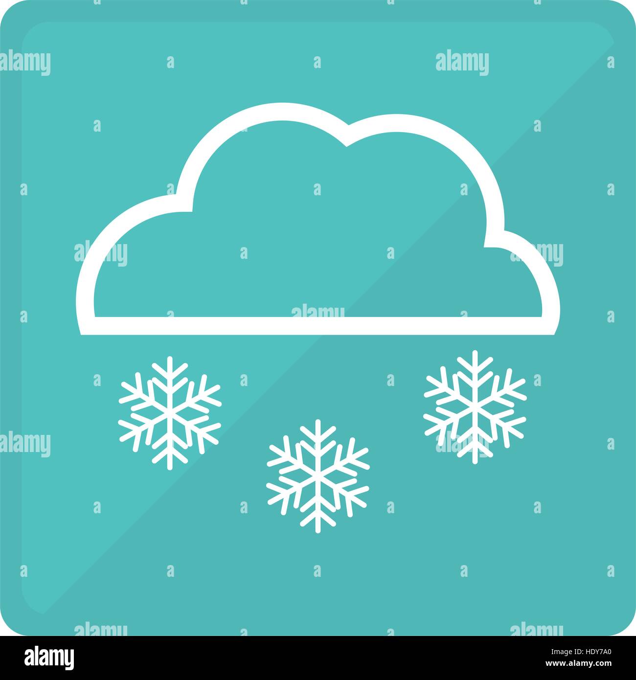 cloud and snowflakes icon Stock Vector Image & Art - Alamy
