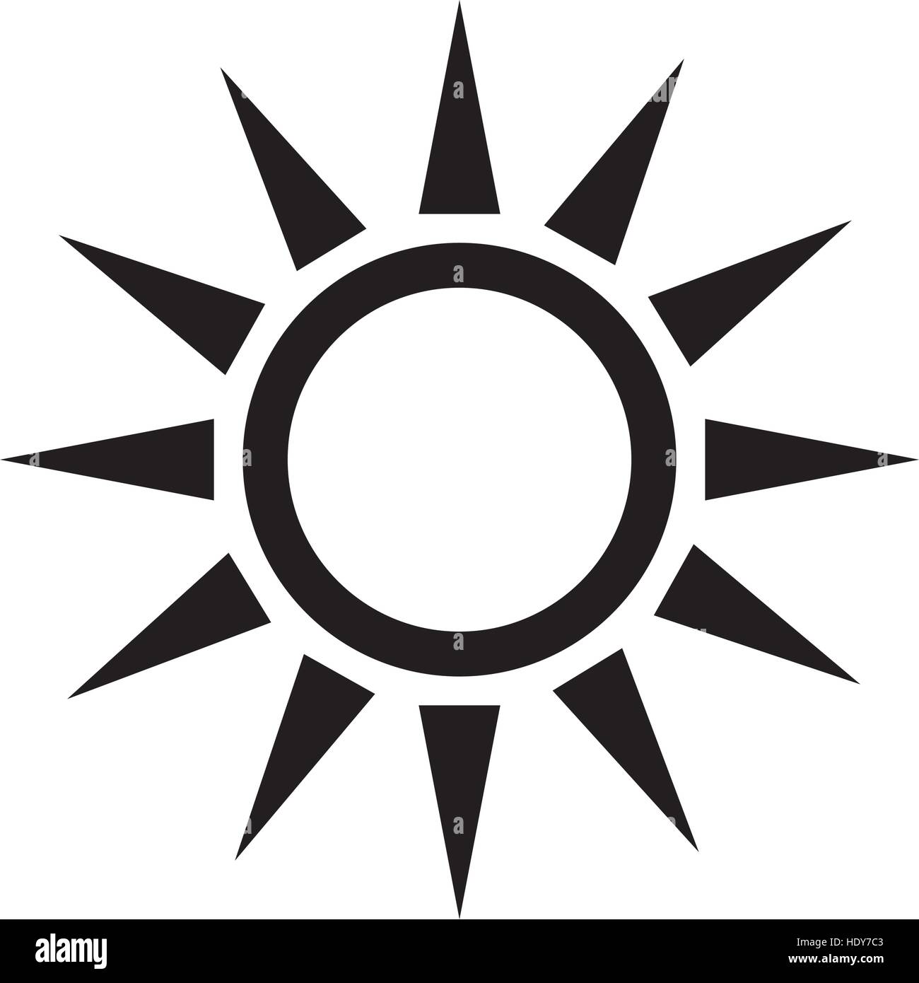 sun shape icon Stock Vector Image & Art - Alamy