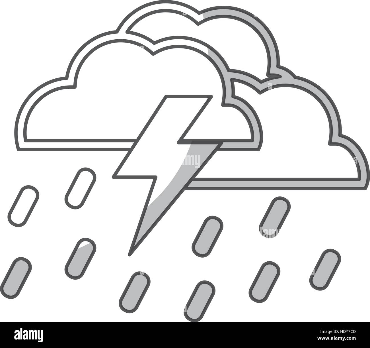 cloud and bolt icon Stock Vector Image & Art - Alamy