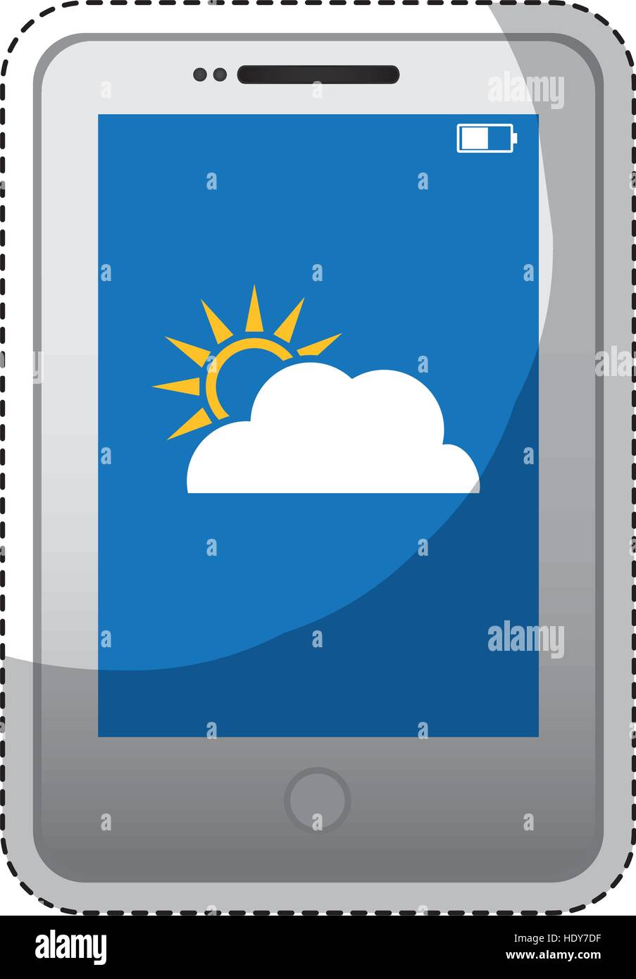 smartphone and weather icons Stock Vector Image & Art - Alamy