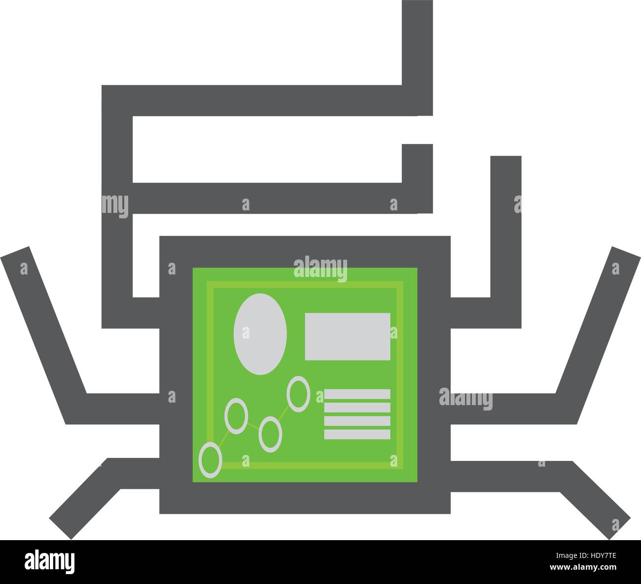 Pc mother board Stock Vector Images - Alamy