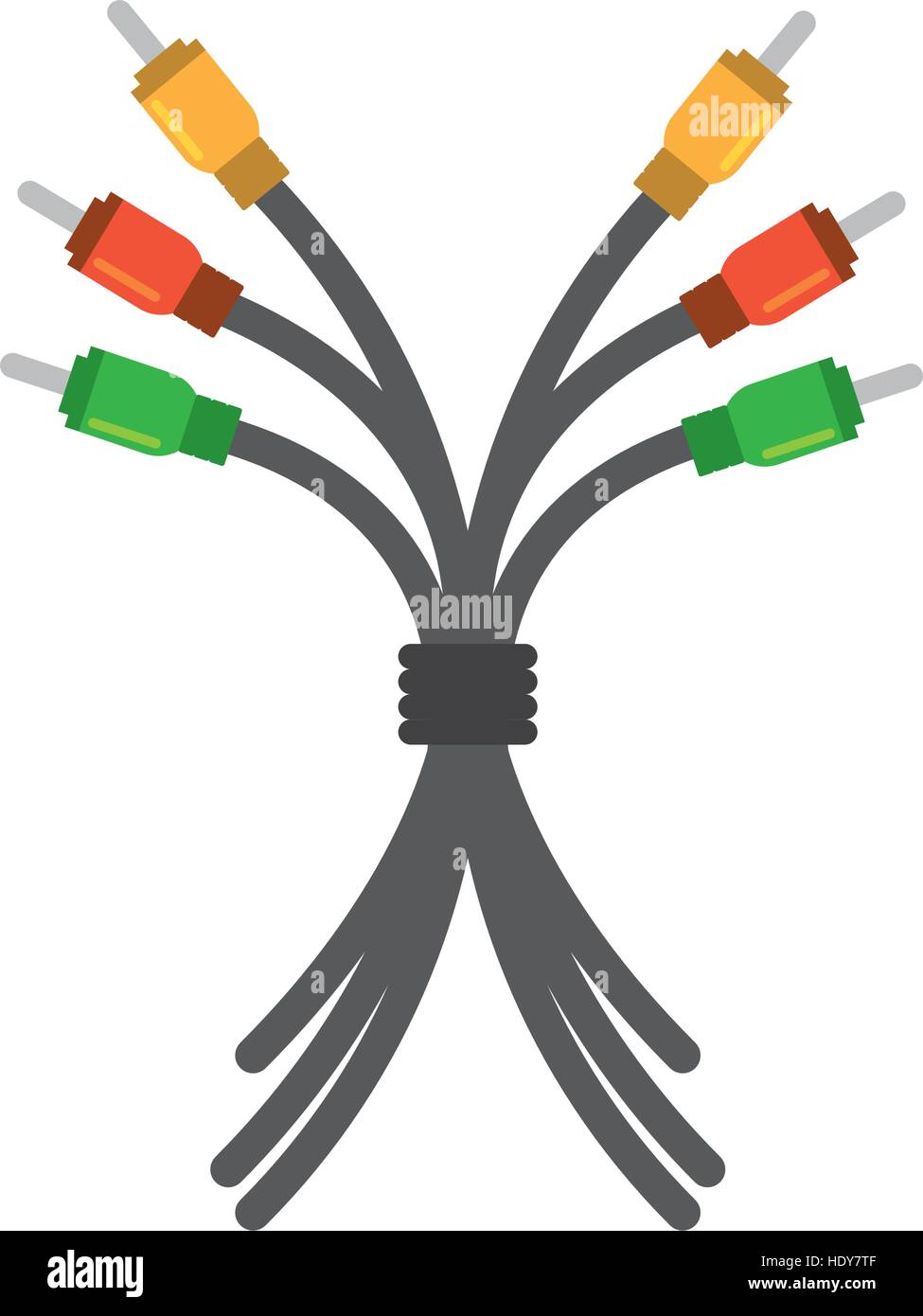 plug wire cable different colors Stock Vector Image & Art - Alamy