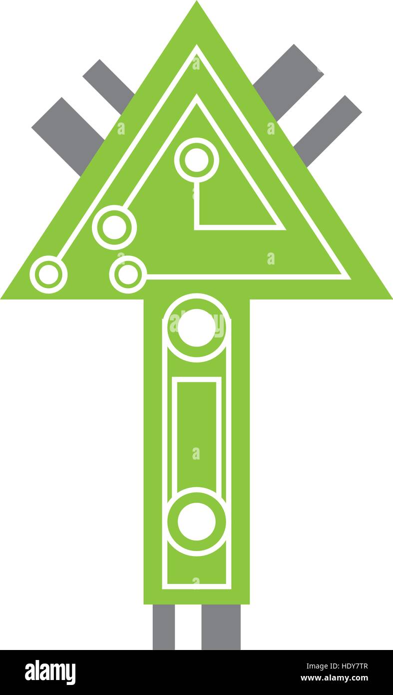 computer circuit arrow electronic component Stock Vector Image & Art ...