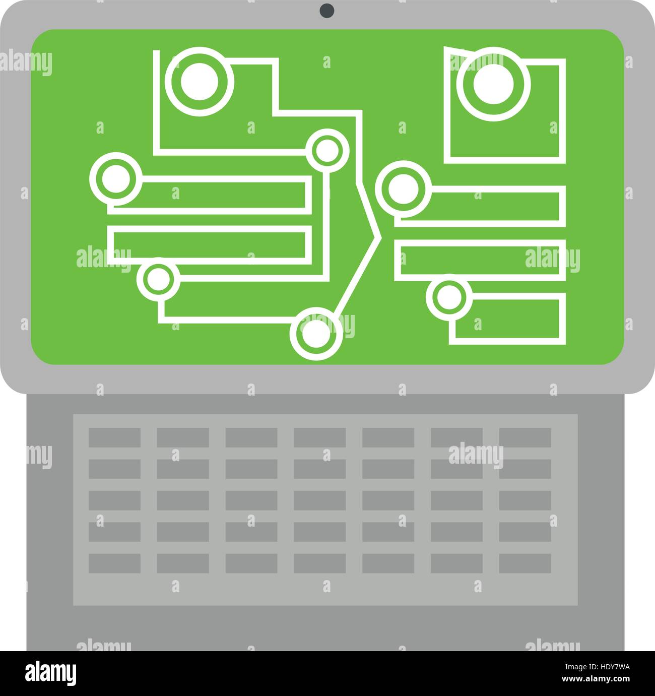 laptop technology circuit electronic design Stock Vector Image & Art ...