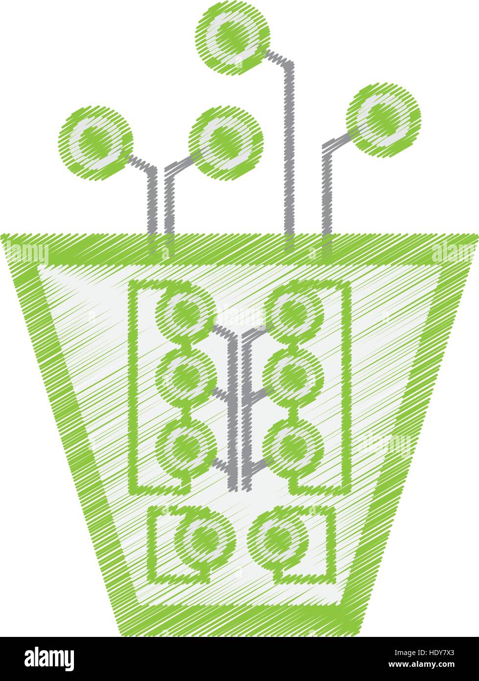 drawing electronic circuit board hardware Stock Vector Image & Art - Alamy