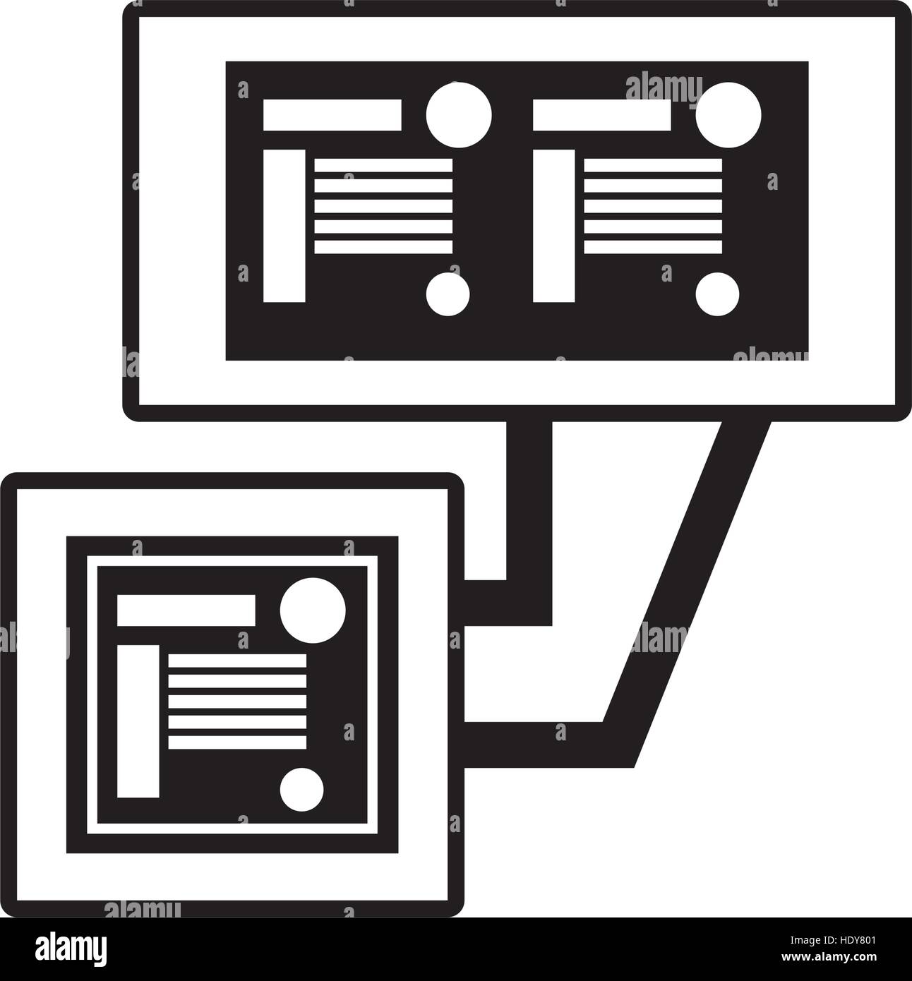 circuit board technical system pc linear Stock Vector Image & Art - Alamy