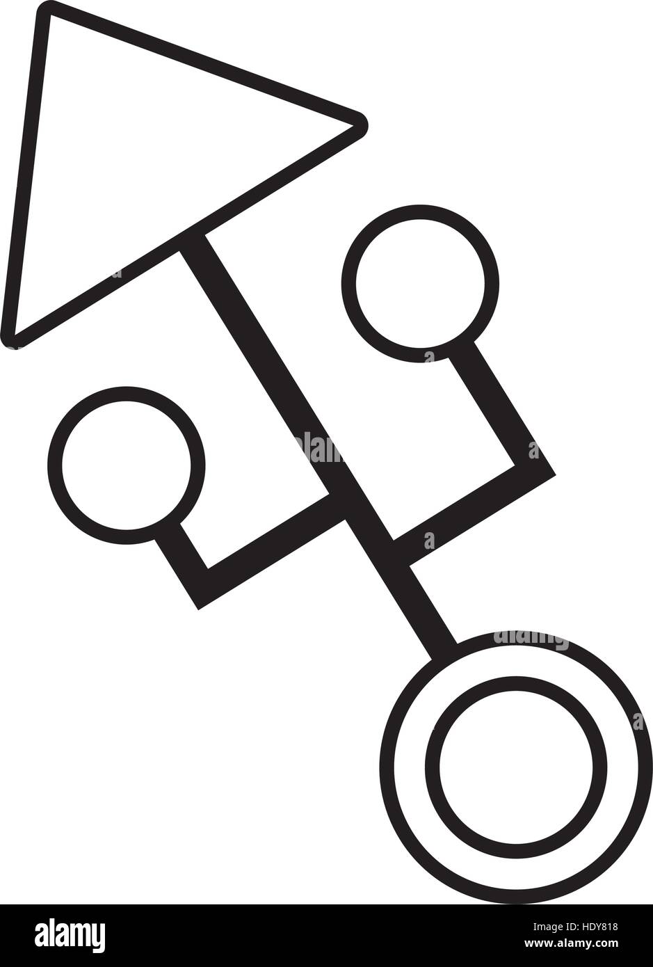 computer circuit arrow electronic component linear Stock Vector Image ...