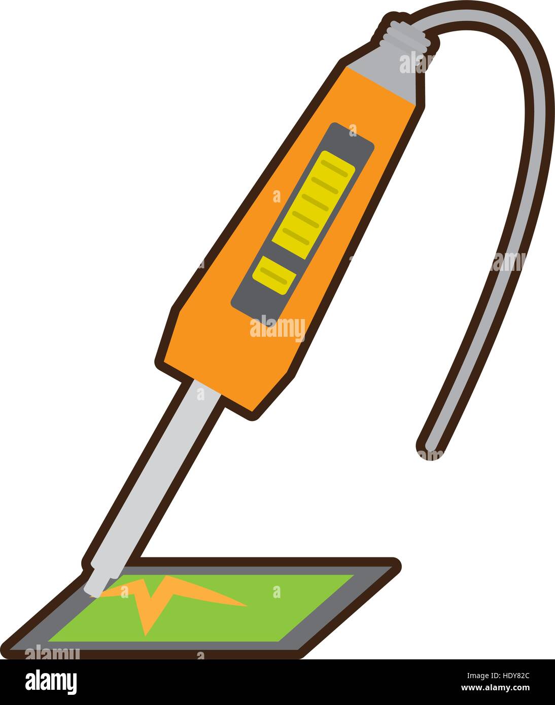 yellow electronic repair hardware pc Stock Vector Image & Art - Alamy