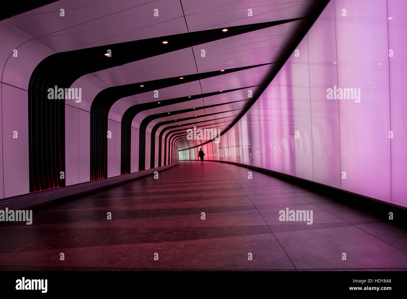 Kings cross light tunnel hi-res stock photography and images - Alamy