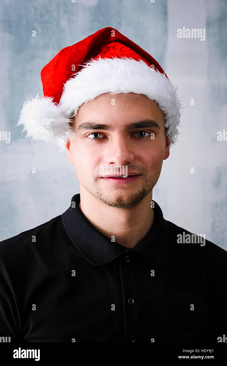 Happy Christmas man Stock Photo - Alamy