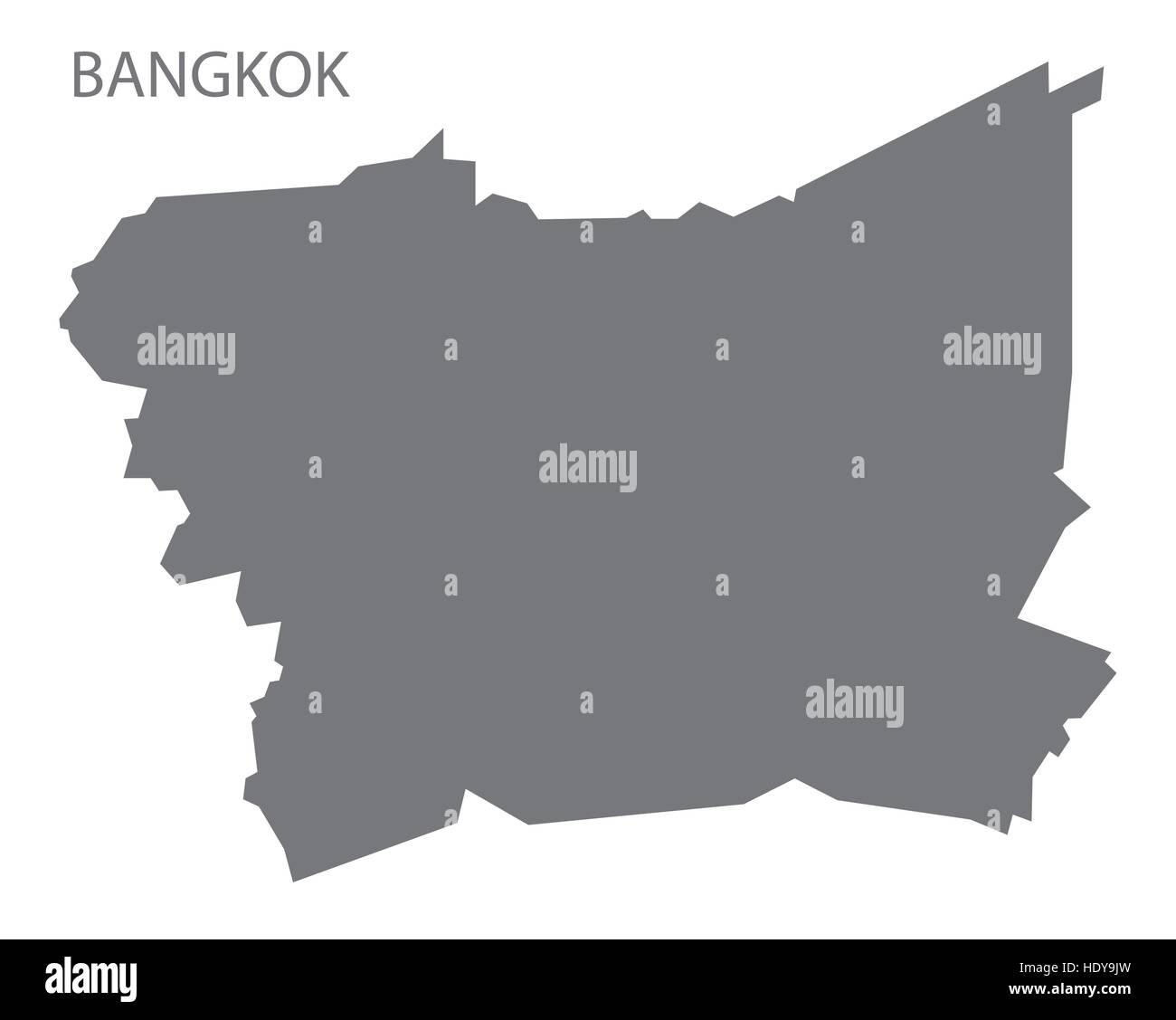 Thailand administrative map Cut Out Stock Images & Pictures - Alamy