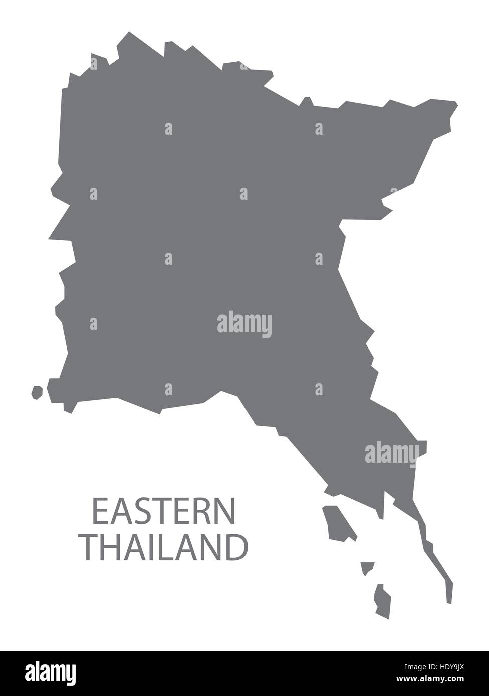 Administrative divisions map of thailand hi-res stock photography and ...