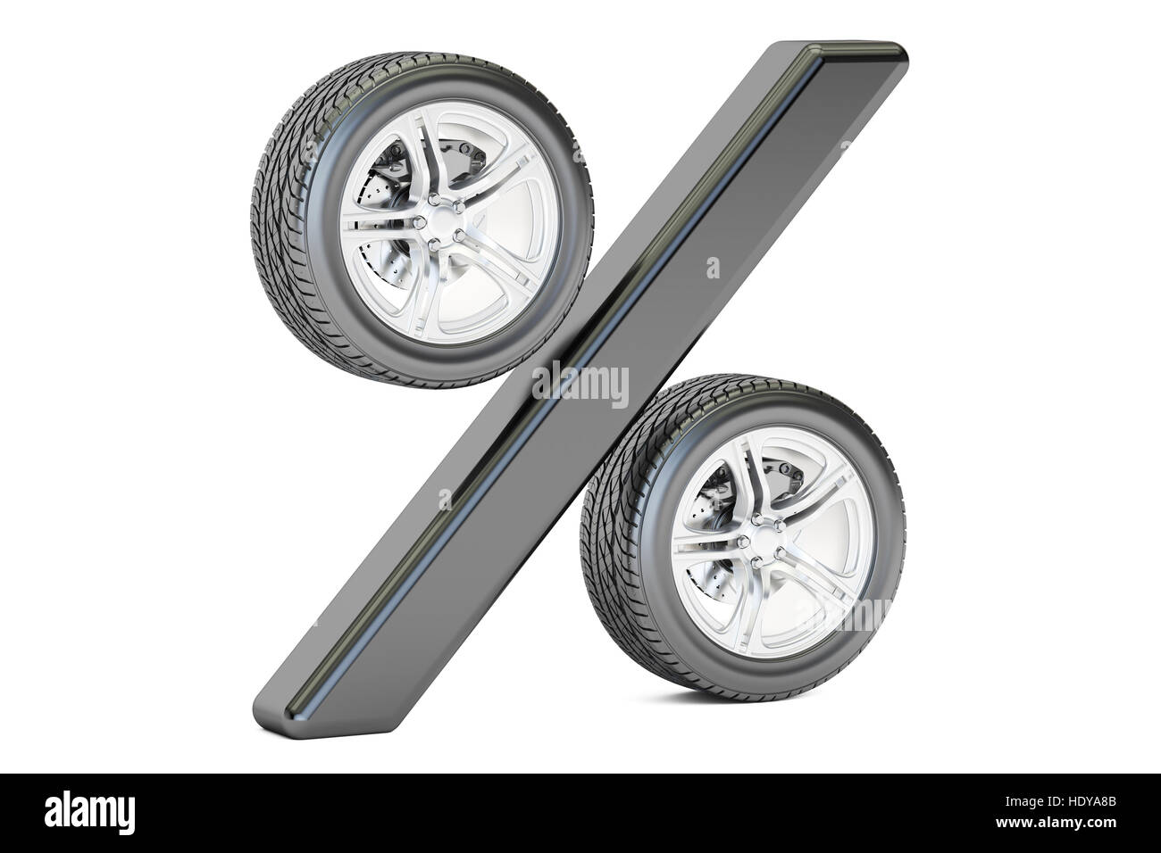 Car wheel sale and discount, 3D rendering isolated on white background ...