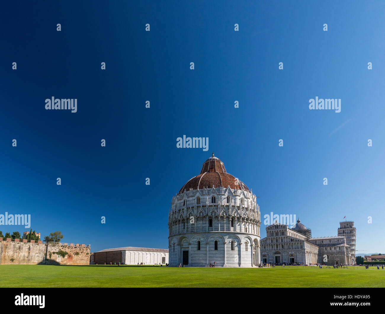 The famous medieval complex of Pisa dating back to the 9th century and ...