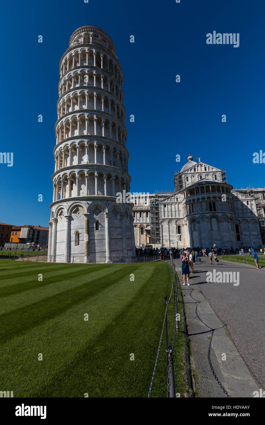 The famous medieval complex of Pisa dating back to the 9th century and ...