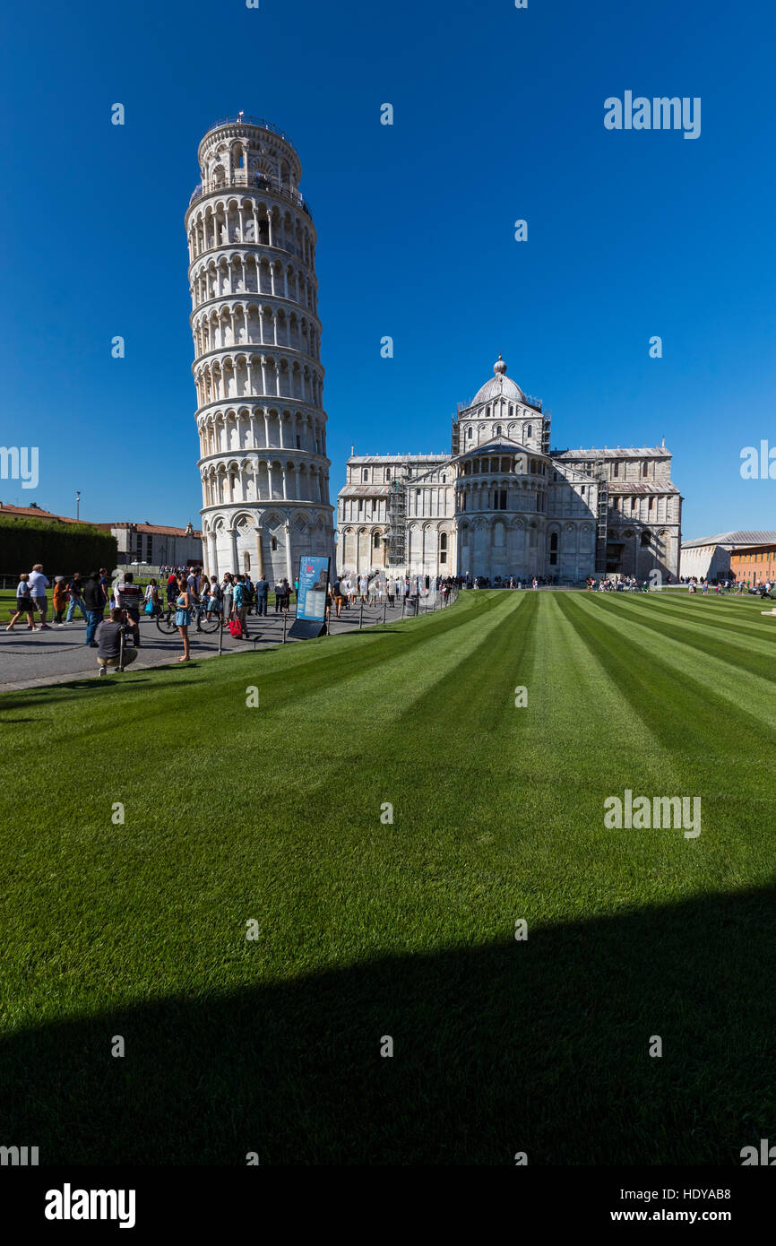 The famous medieval complex of Pisa dating back to the 9th century and ...