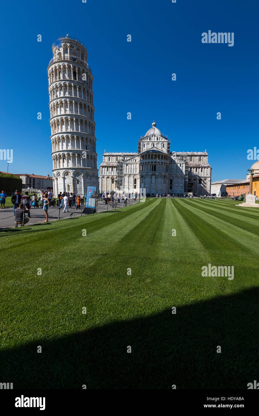 The famous medieval complex of Pisa dating back to the 9th century and ...