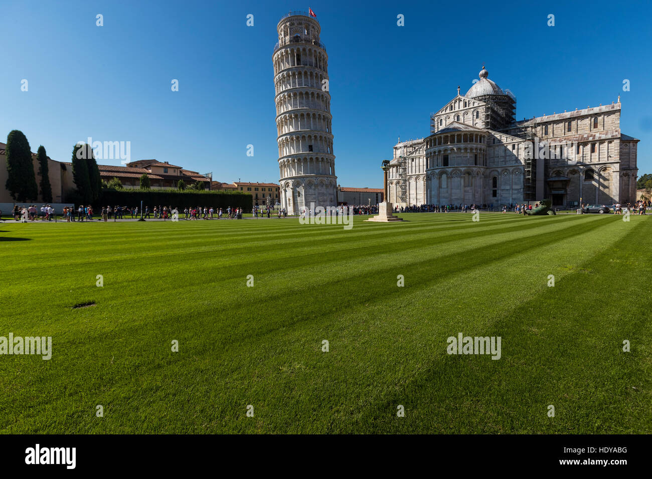 The famous medieval complex of Pisa dating back to the 9th century and ...