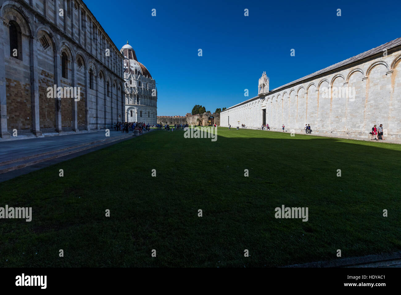 The famous medieval complex of Pisa dating back to the 9th century and ...