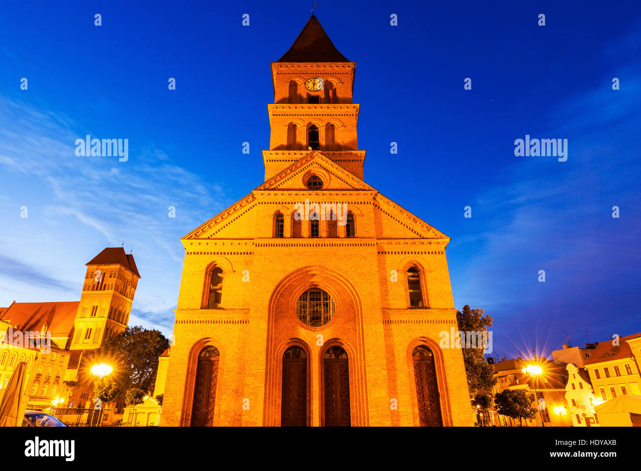 Holy Trinity Church on New Market Square and St. James Church. Torun ...