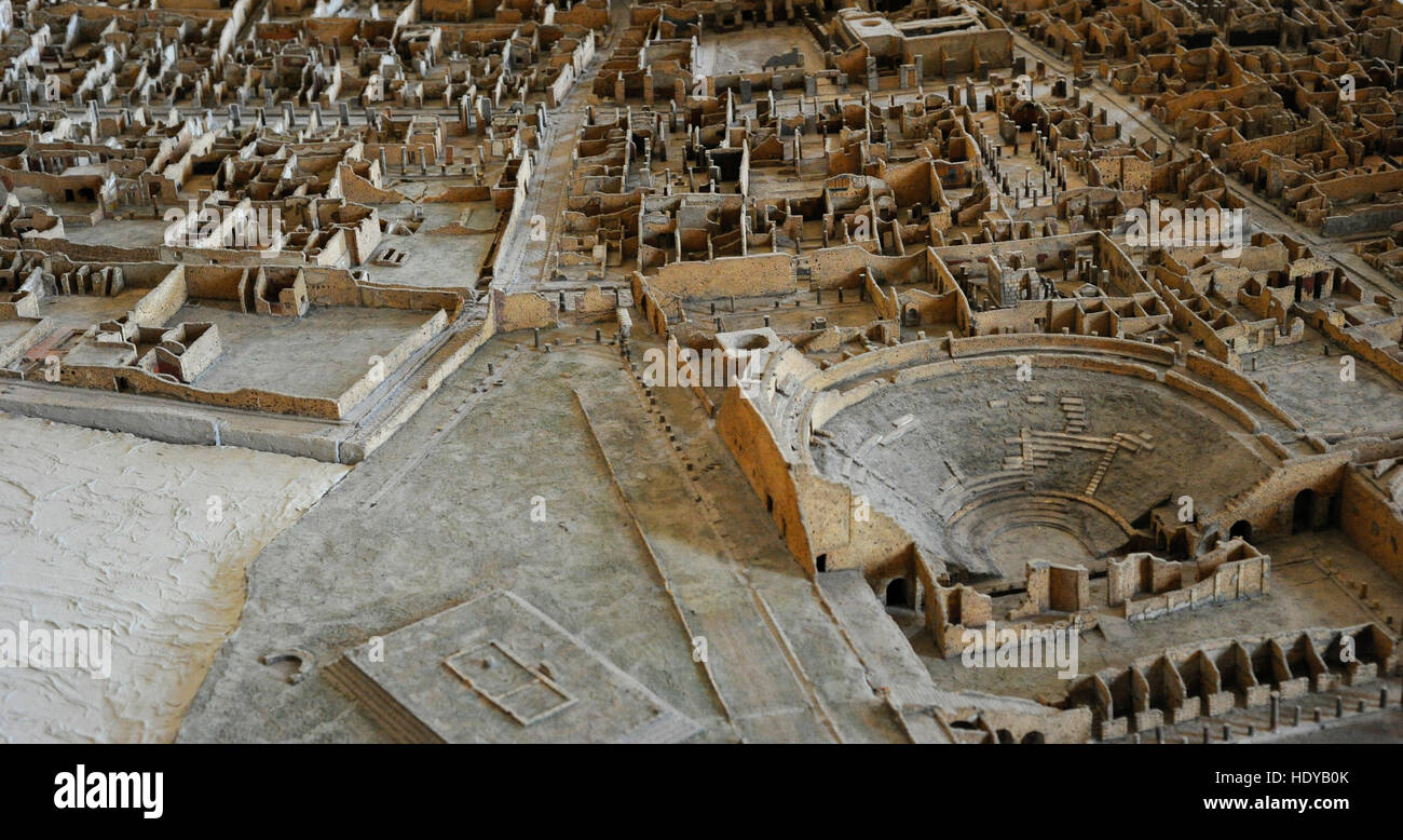 Plastic model of Pompeii (1:100), 1861-79. National Archaeological ...