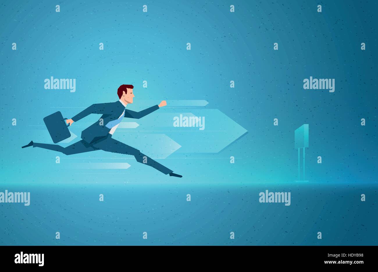 Business concept vector illustration. Success, race,competition, process concept. Elements are ...