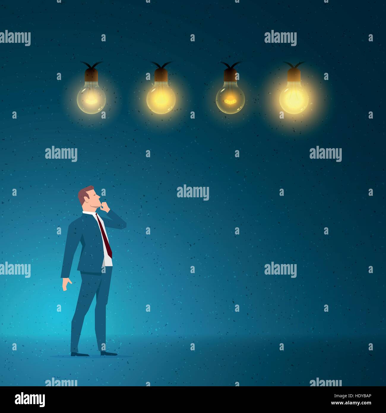 Business concept vector illustration. Choice, idea, creativity ...