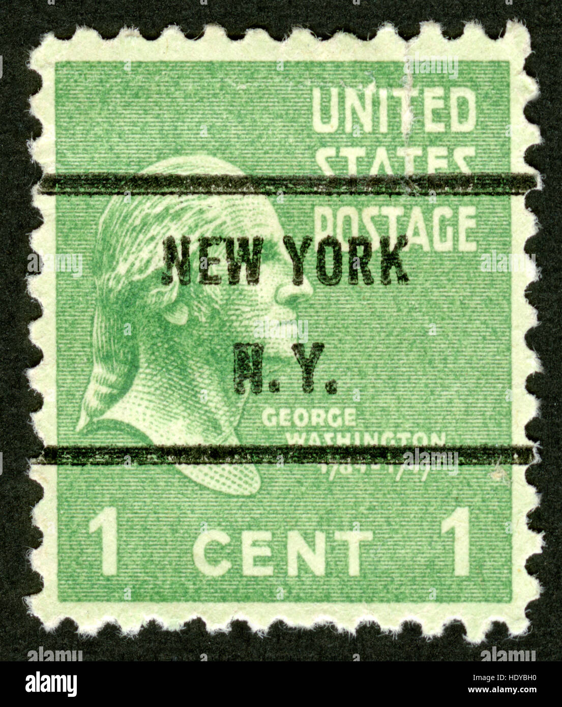Postage stamp us usa washington president used philately hi-res stock ...