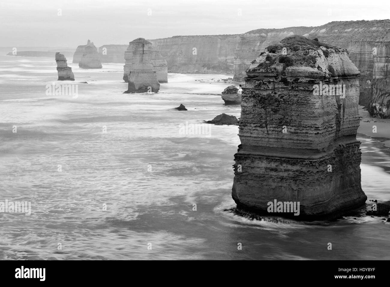 The 12 apostles Black and White Stock Photos & Images - Alamy