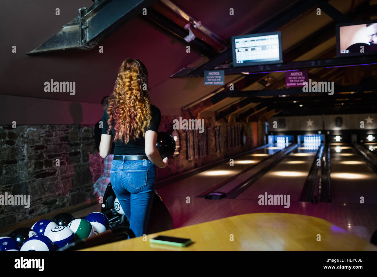Bowling alley bar restaurant hi-res stock photography and images - Alamy