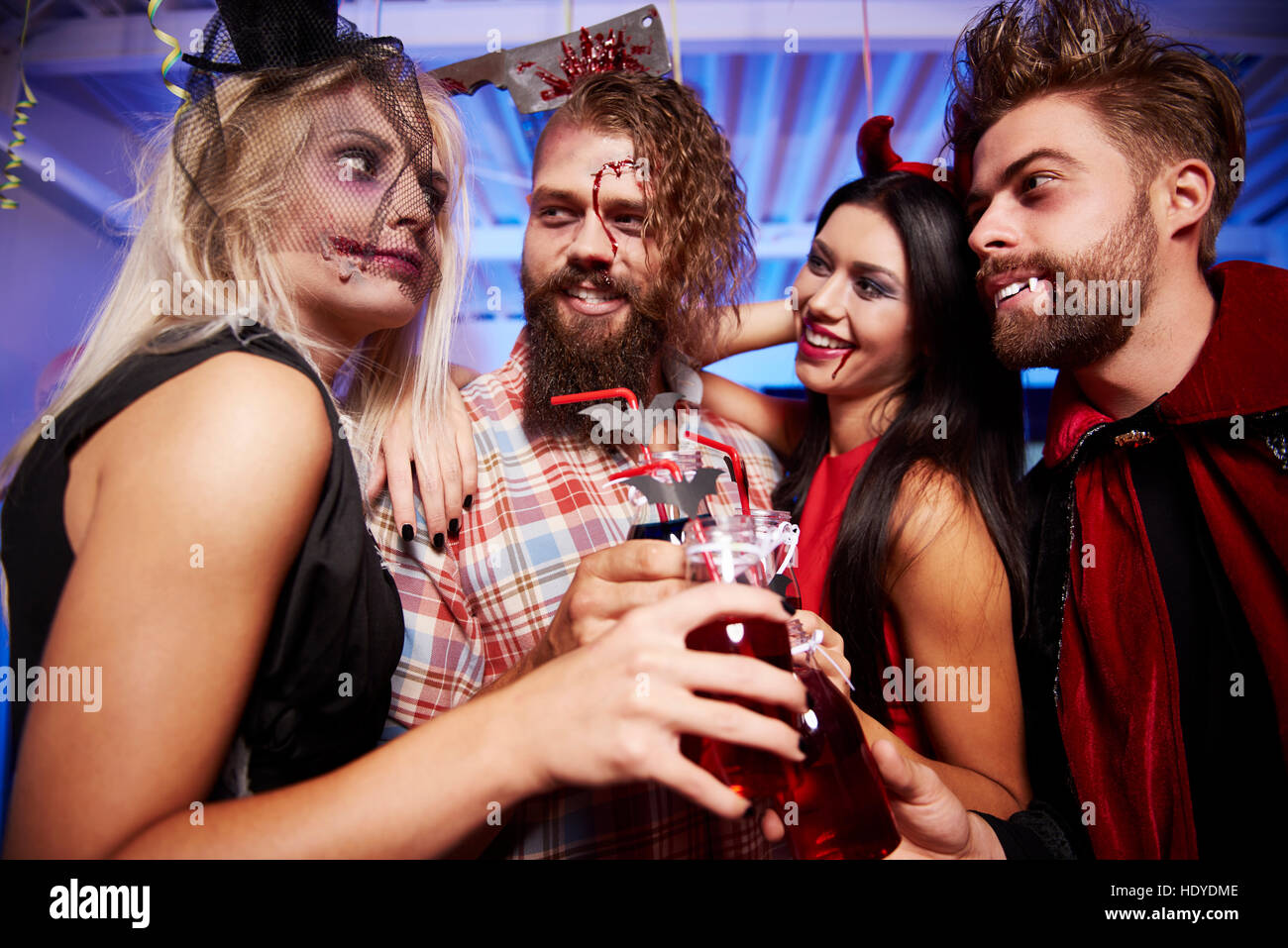 Making cheers for great party Stock Photo - Alamy