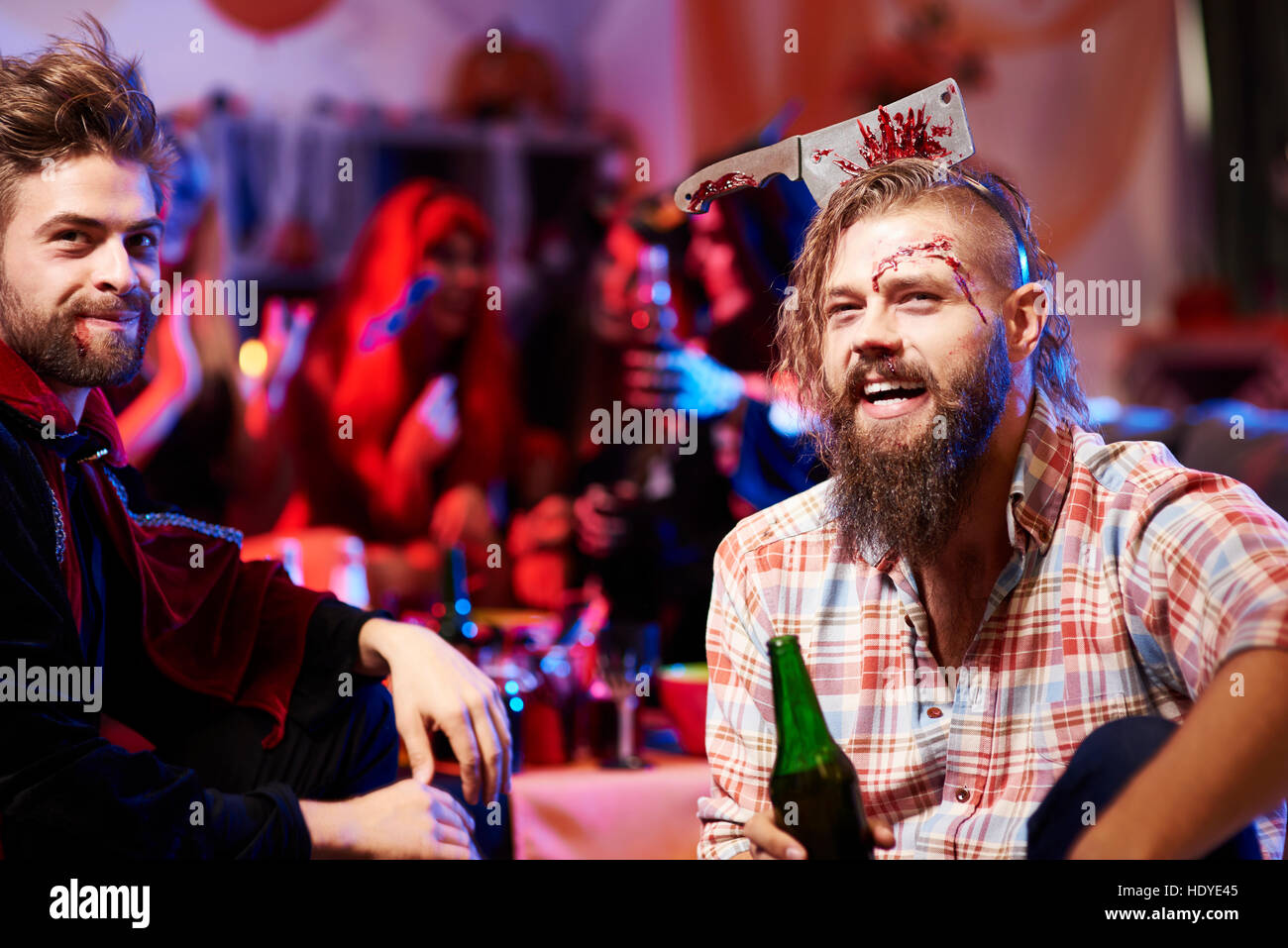 Two men having fun at the party Stock Photo - Alamy