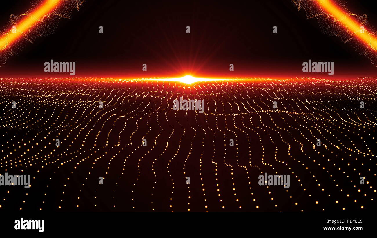 Particle animation of ocean with wind and waves Stock Photo - Alamy