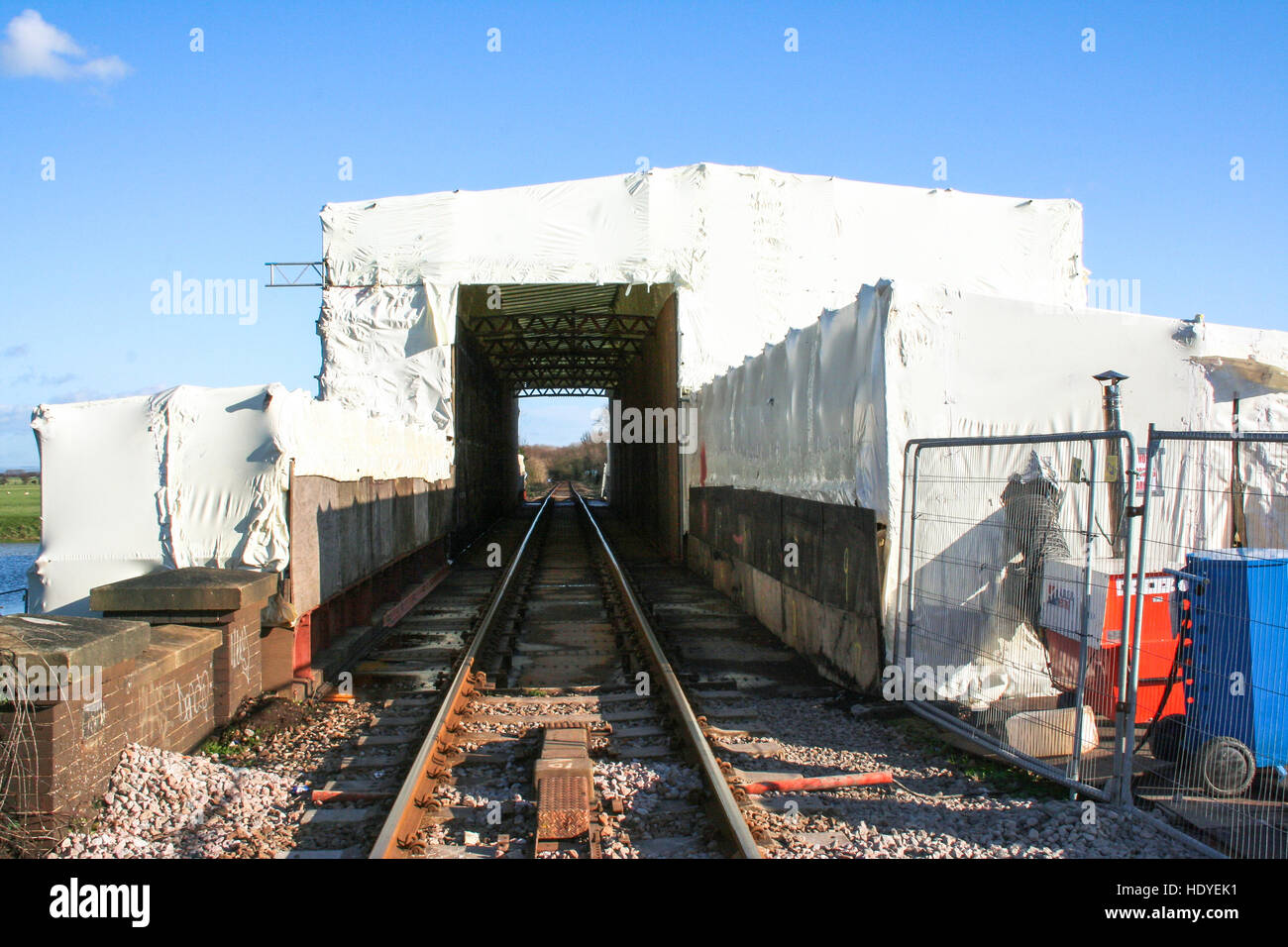 Repair works to railway bridge. Rye East Sussex Stock Photo - Alamy