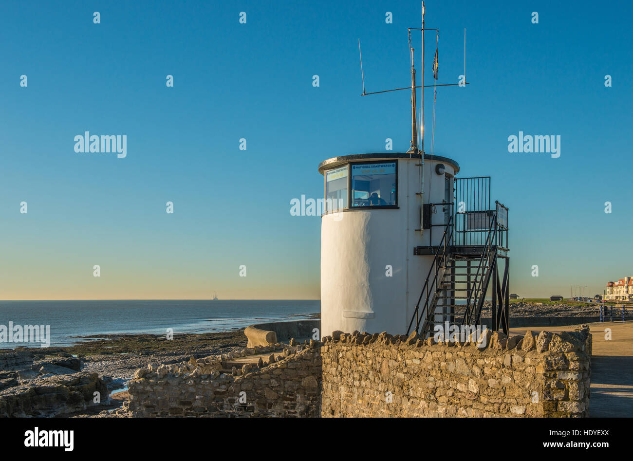 National Coastwatch Institution Lookout station on the seafront at ...