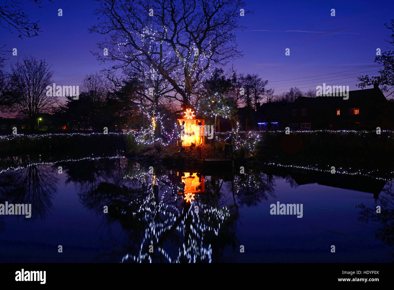 Peaceful night christmas scene hi-res stock photography and images - Alamy