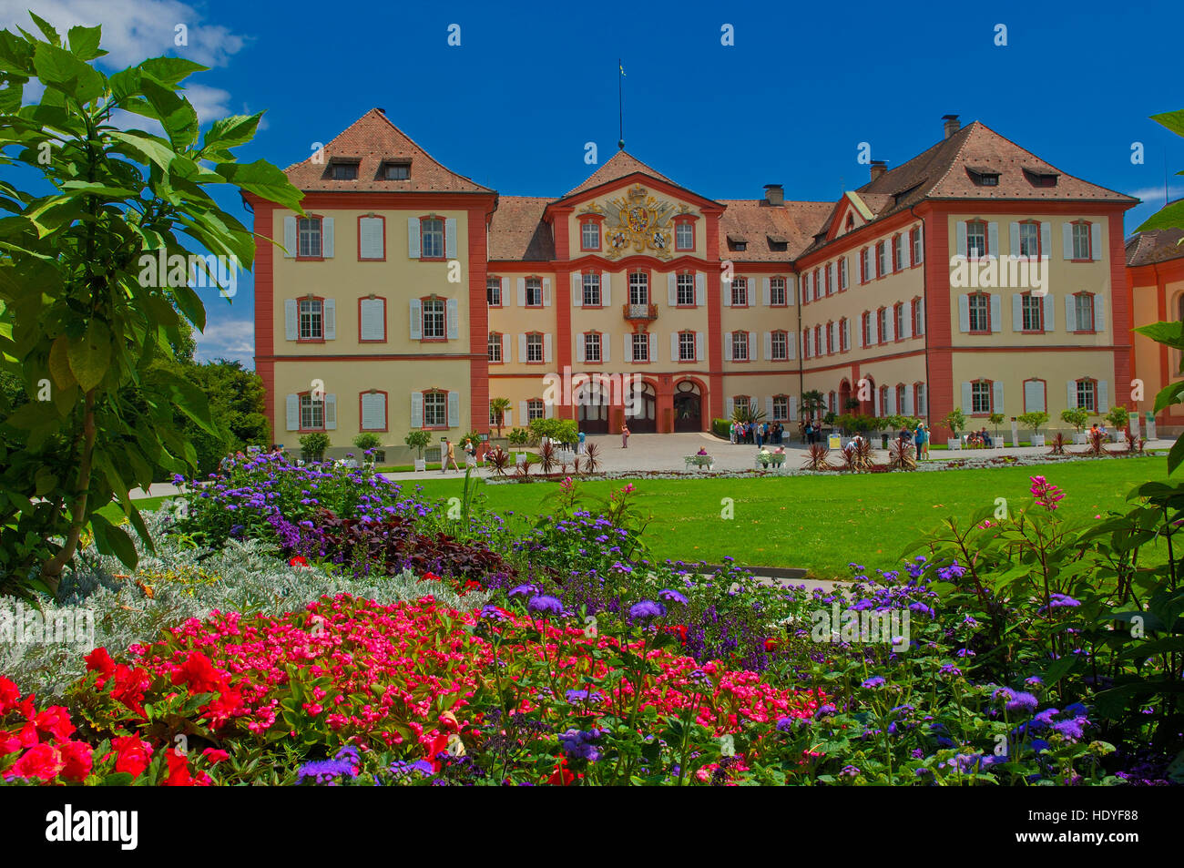 Castle, Mainau island (Flower Island), Lake Constance (Bodensee), Baden ...