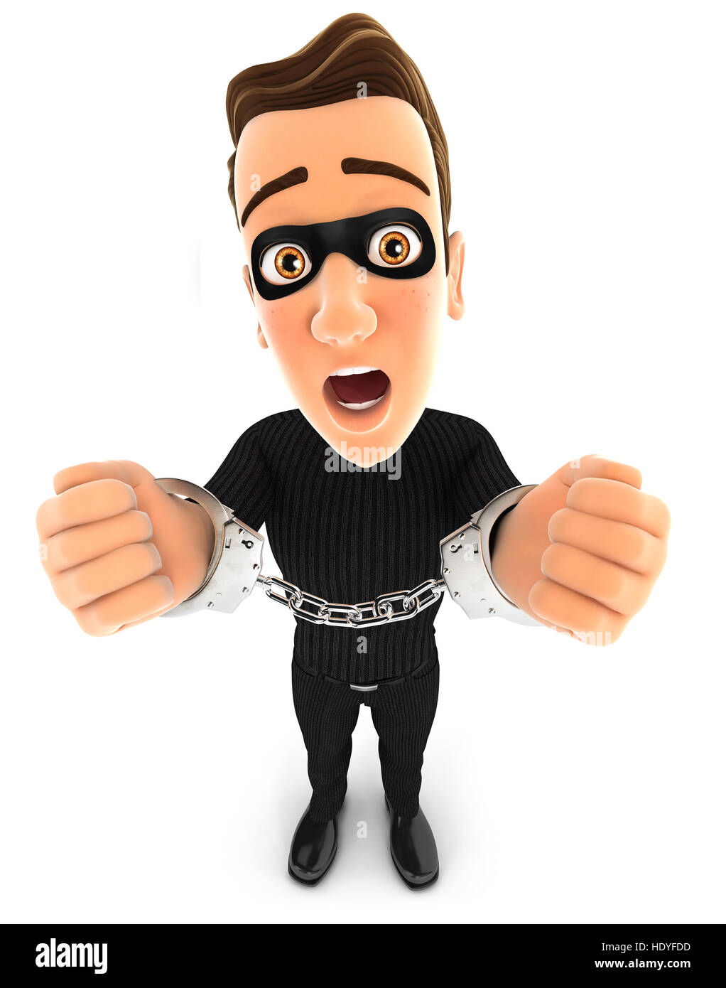 Police Handcuffing Someone Cartoon