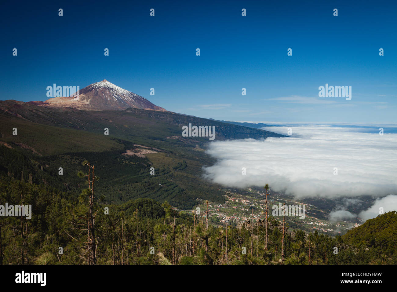 Beautiful landscape of Teide volcano mountain Stock Photo - Alamy