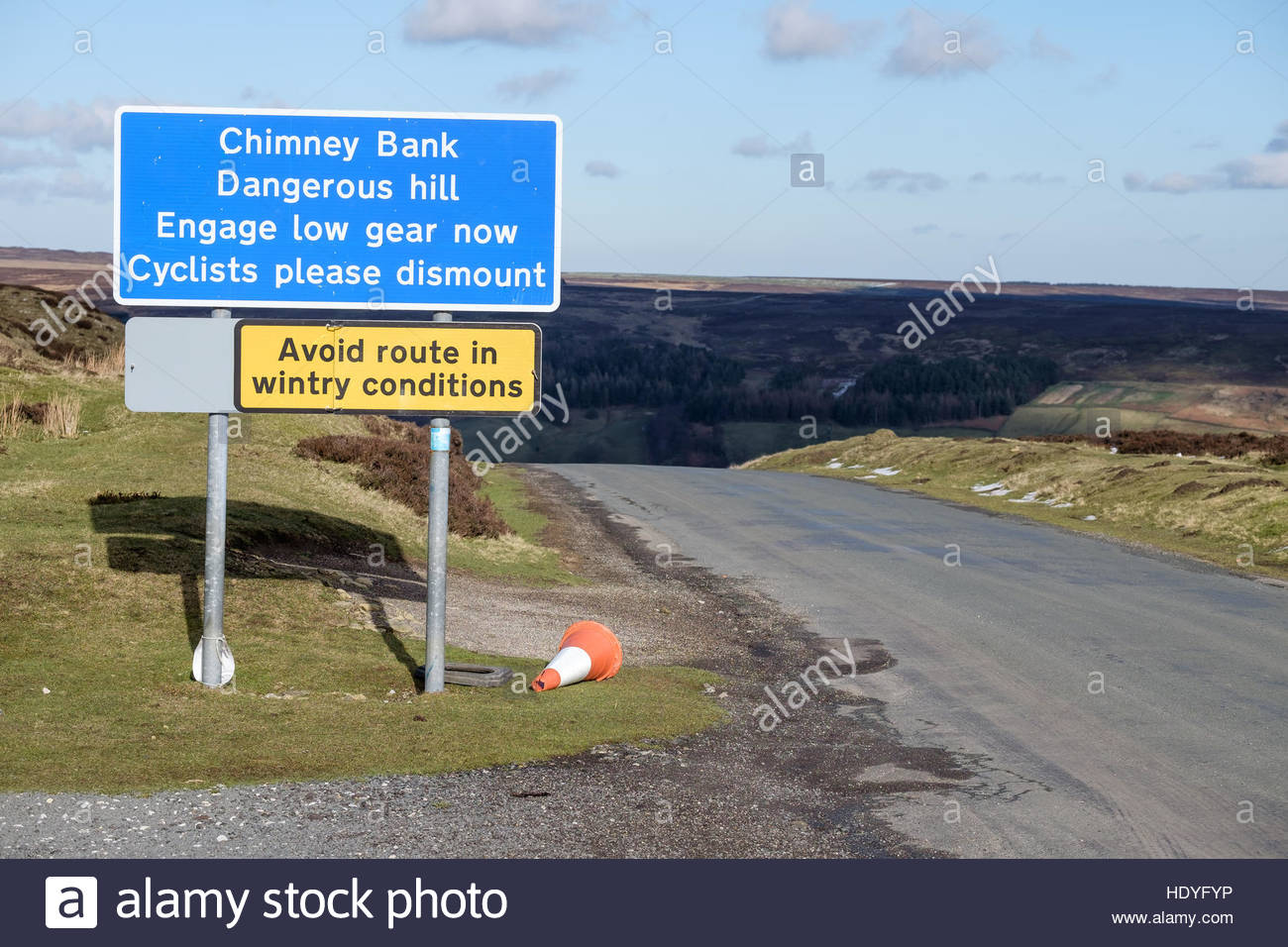Warning Sign Steep Bank High Resolution Stock Photography and Images ...