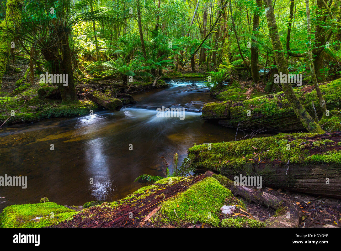 The flow of a river Stock Photo - Alamy
