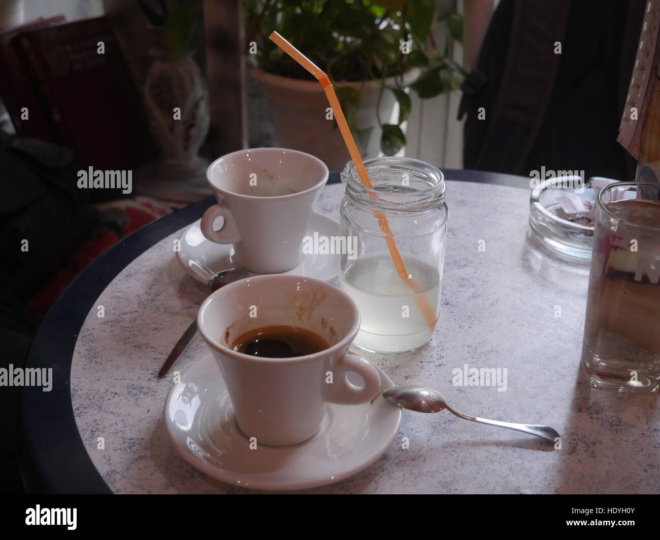 Drink in a caffè Stock Photo - Alamy