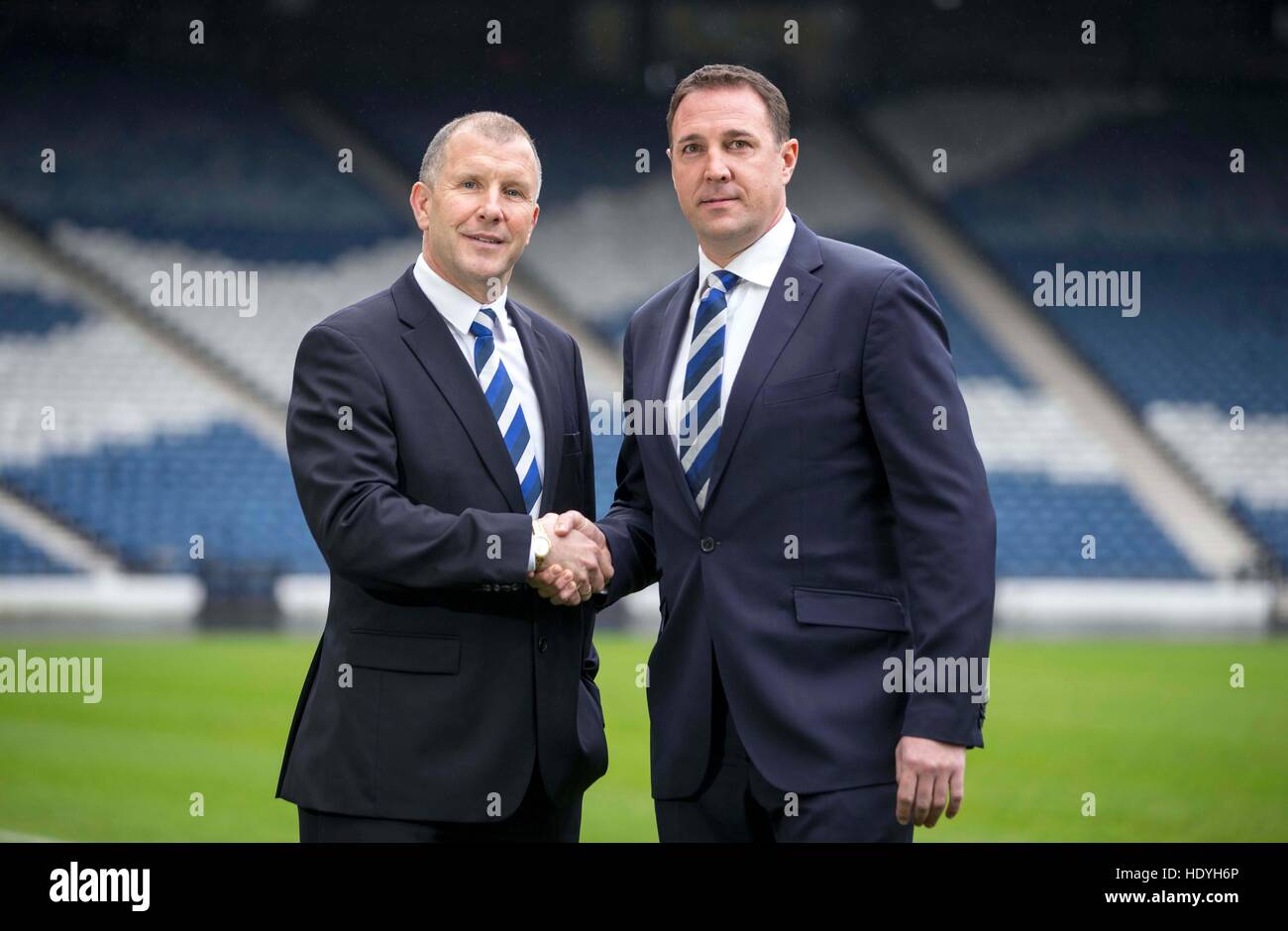Scottish FA Chief Executive Stewart Regan (left) and new Performance ...