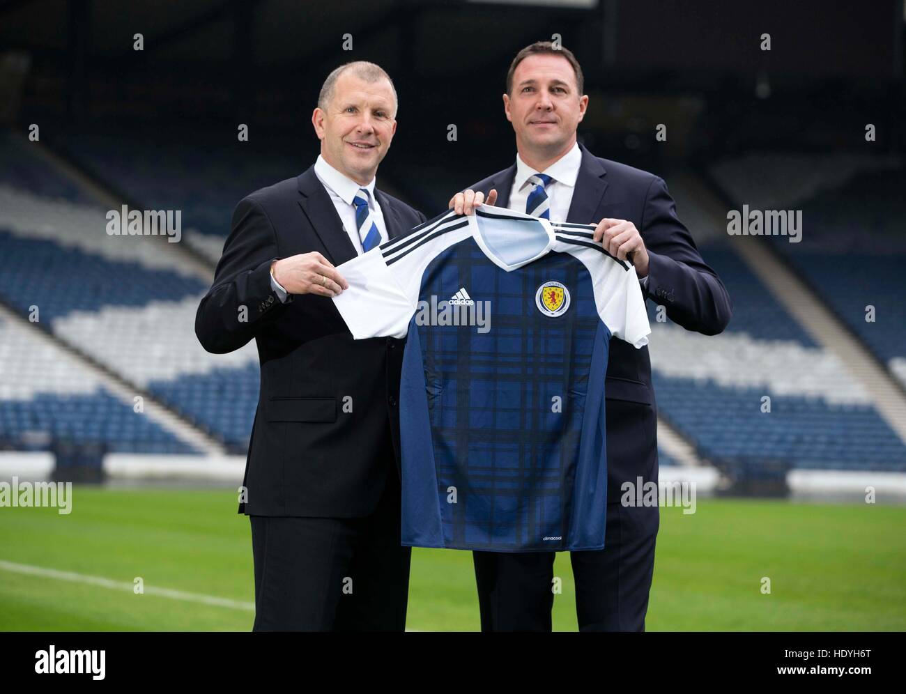 Scottish FA Chief Executive Stewart Regan (left) and new Performance ...