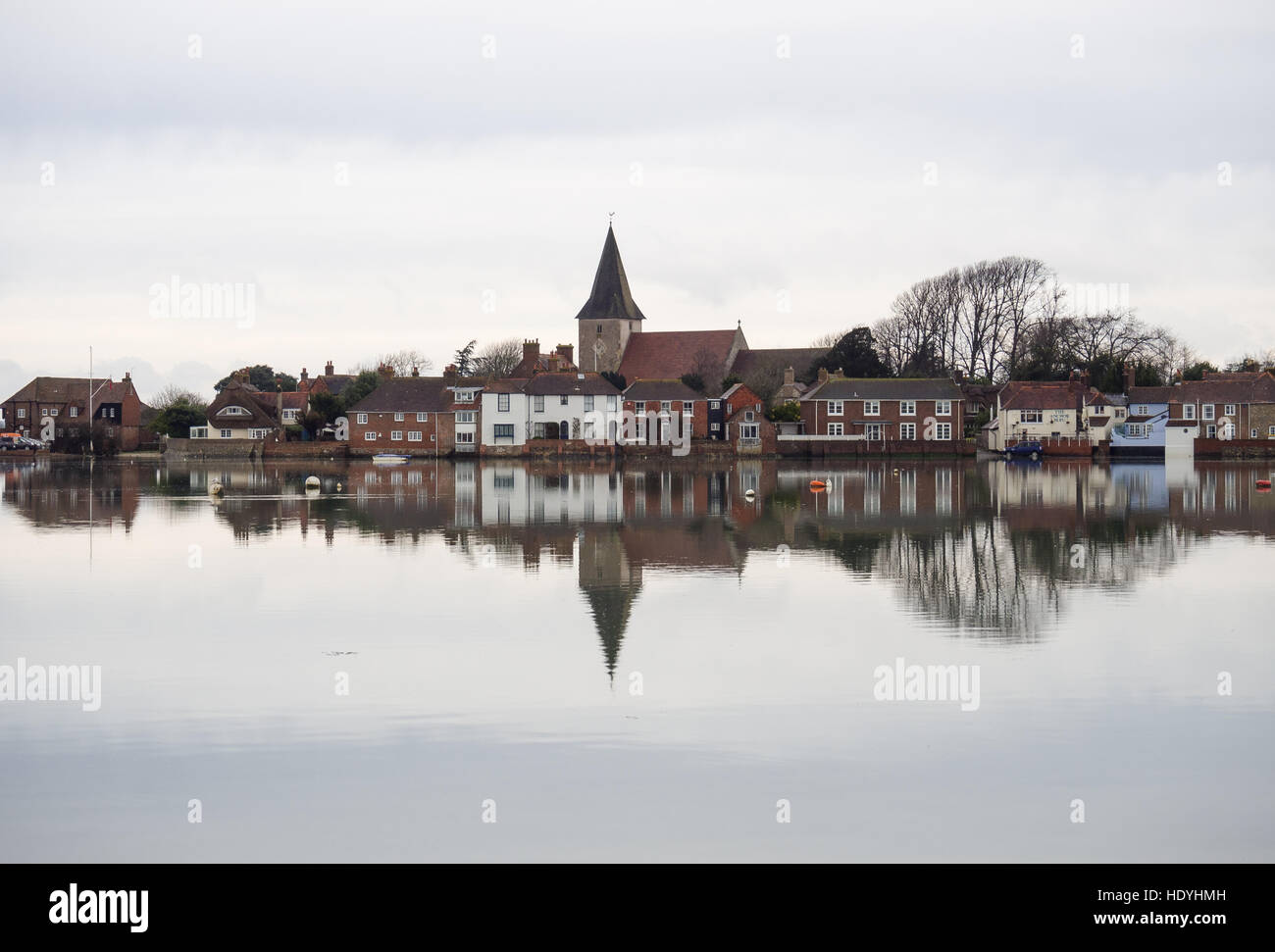 High Tide in Bosham Channel, West Sussex, England Stock Photo - Alamy