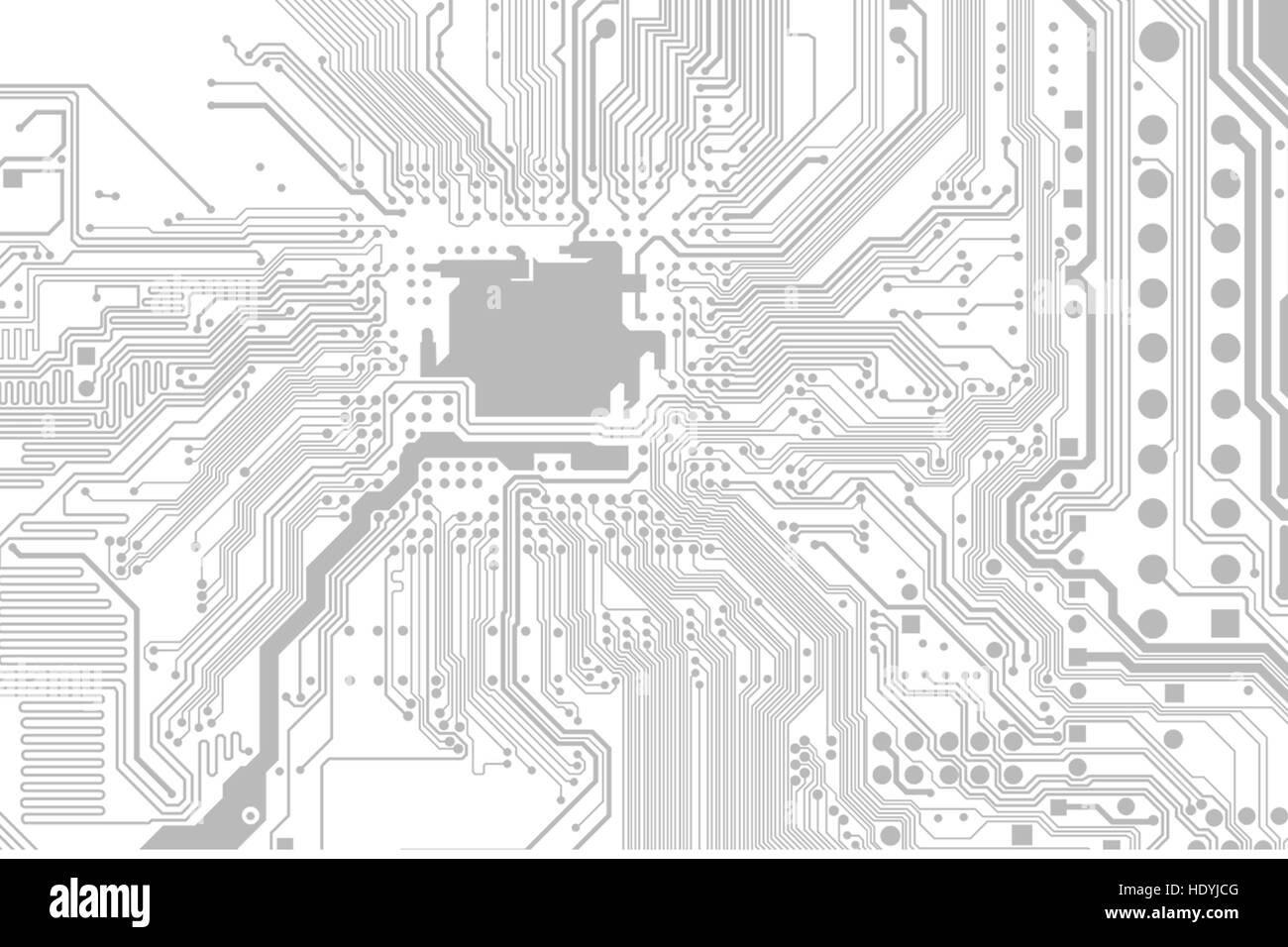 Computer mainboard circuit abstract sketch on grey background Stock ...
