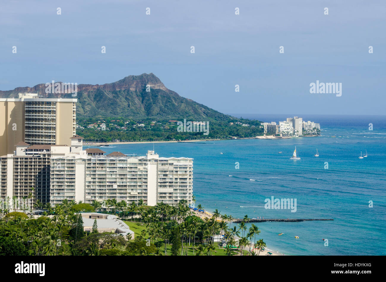 Aerial view of hawaii islands hi-res stock photography and images - Alamy