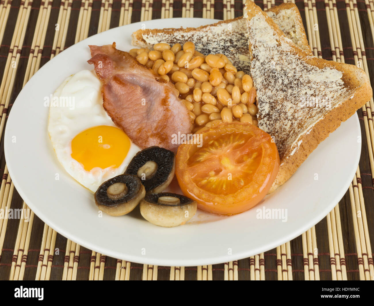 Traditional Fried Full English Breakfast Stock Photo - Alamy